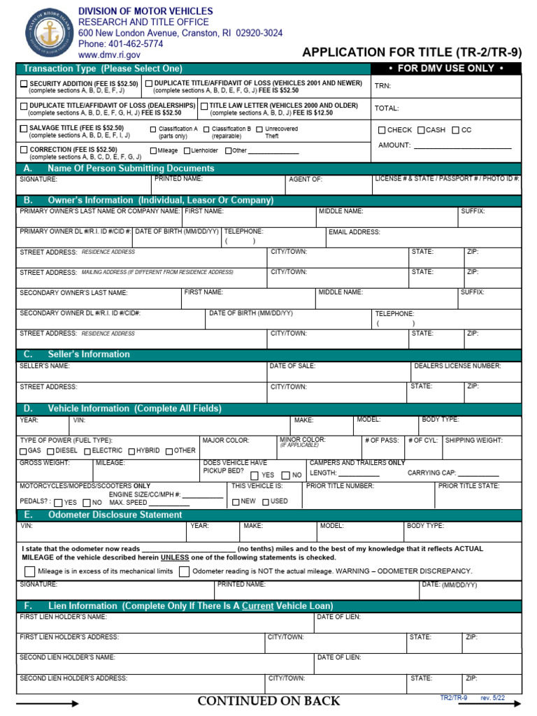 TR 2 - TR 9 Title App | PDF | Identity Document | Notary Public