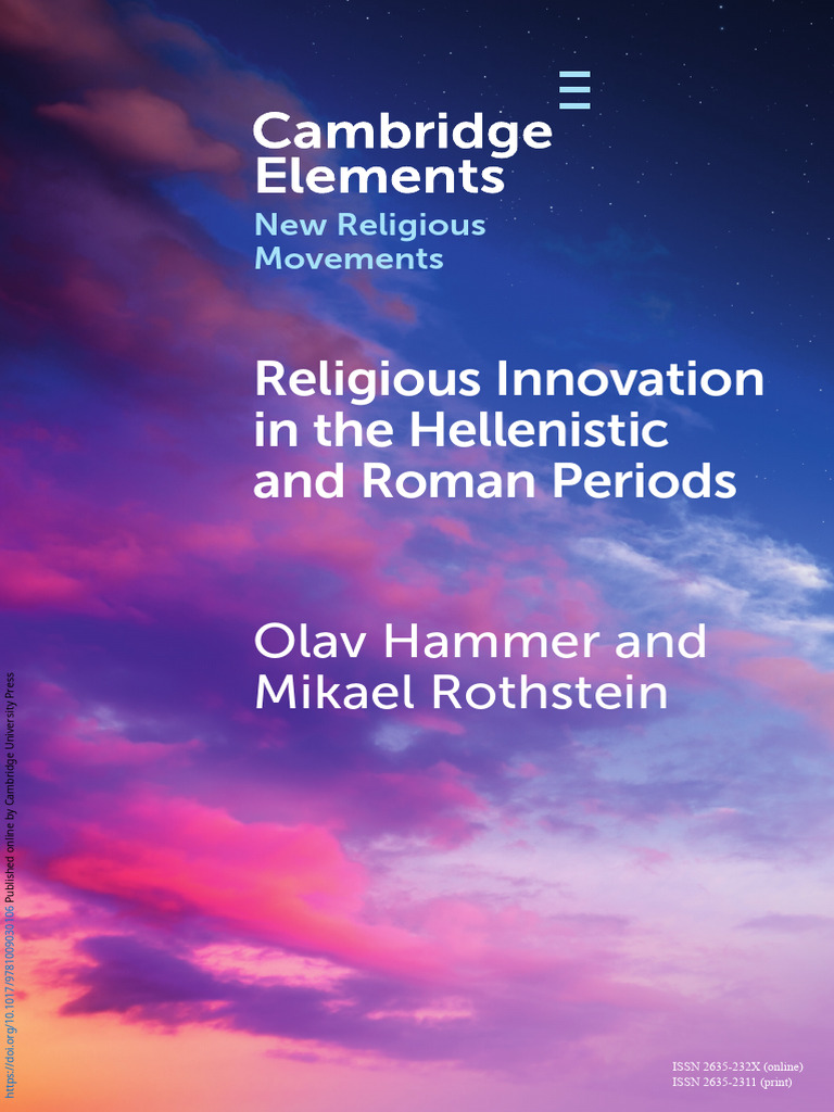 Religious Innovation in The Hellenistic and Roman Periods | PDF | Isis ...