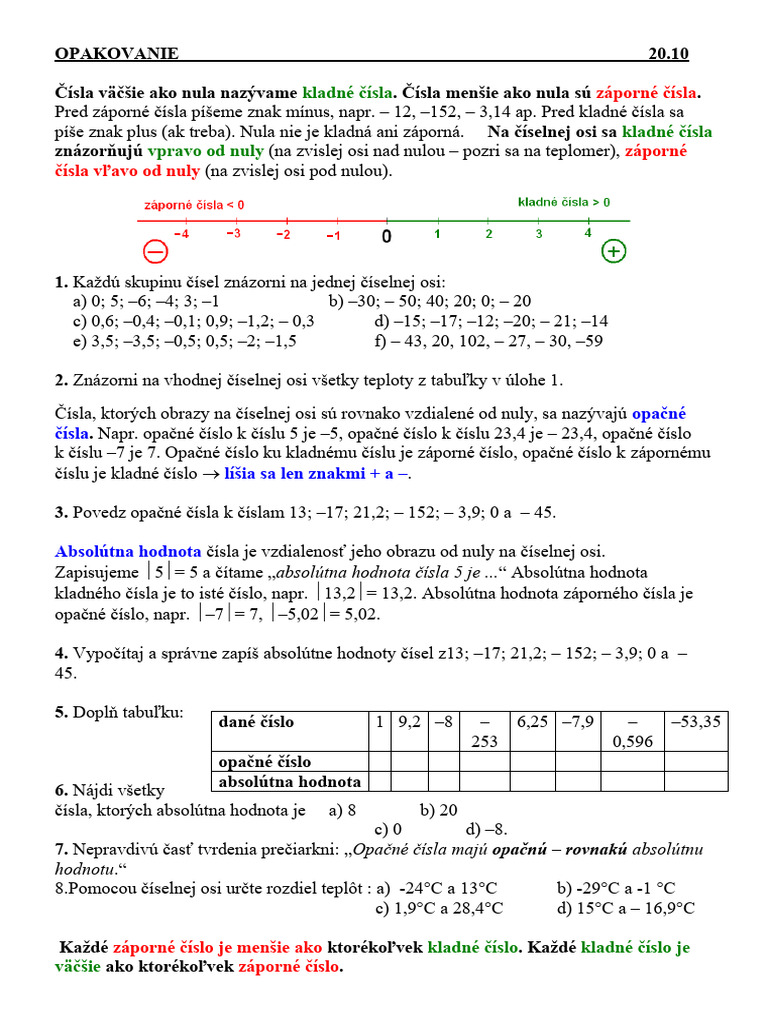 20_10 m Opakovanie | PDF