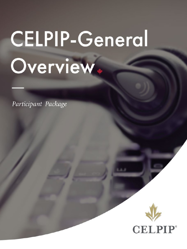 CELPIP General Overview Participant Package | PDF | Human Communication ...
