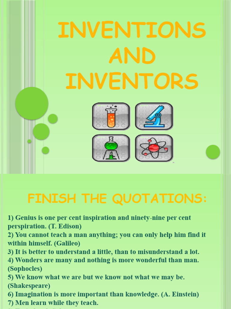 Famous Inventors and Their Inventions | PDF