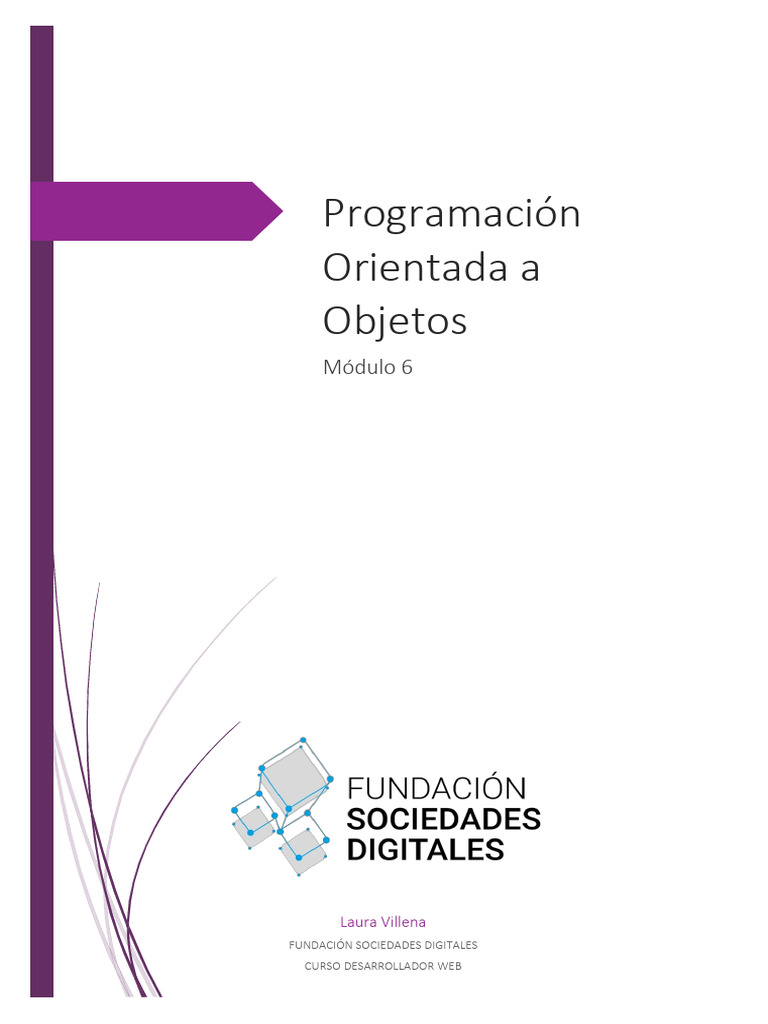 Módulo 6_Programación orientada a Objetos | PDF | Objeto (informática) | Lenguaje de modelado ...