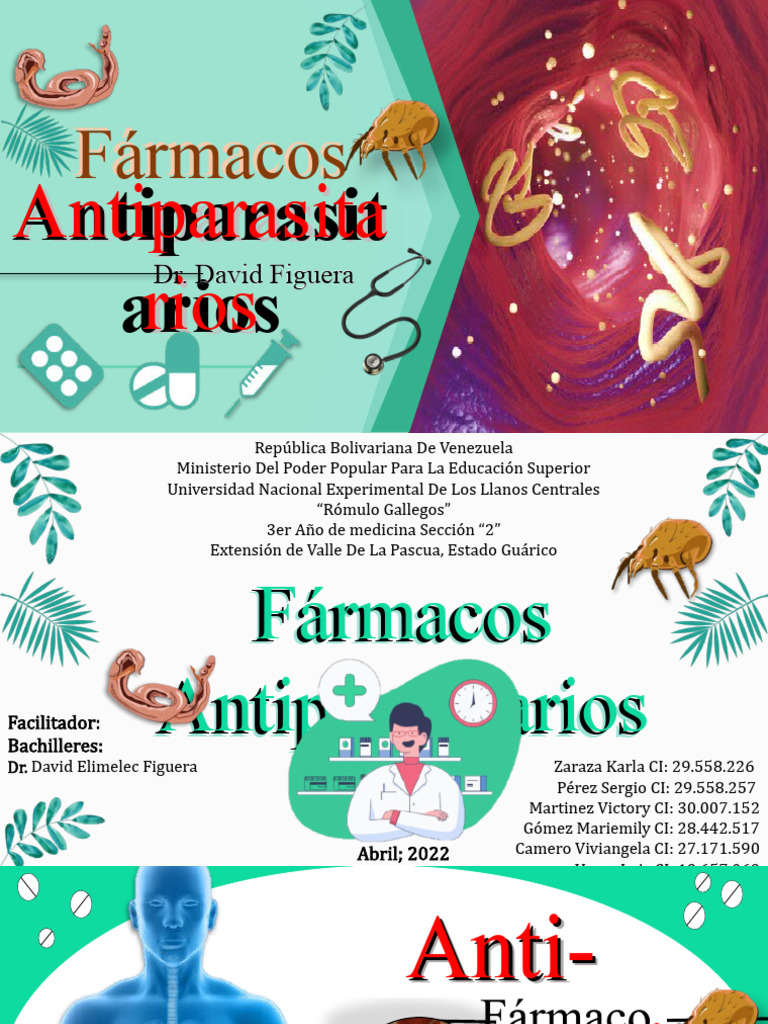 antiparasitarios 2 | PDF | Medicina CLINICA | Causas de la muerte