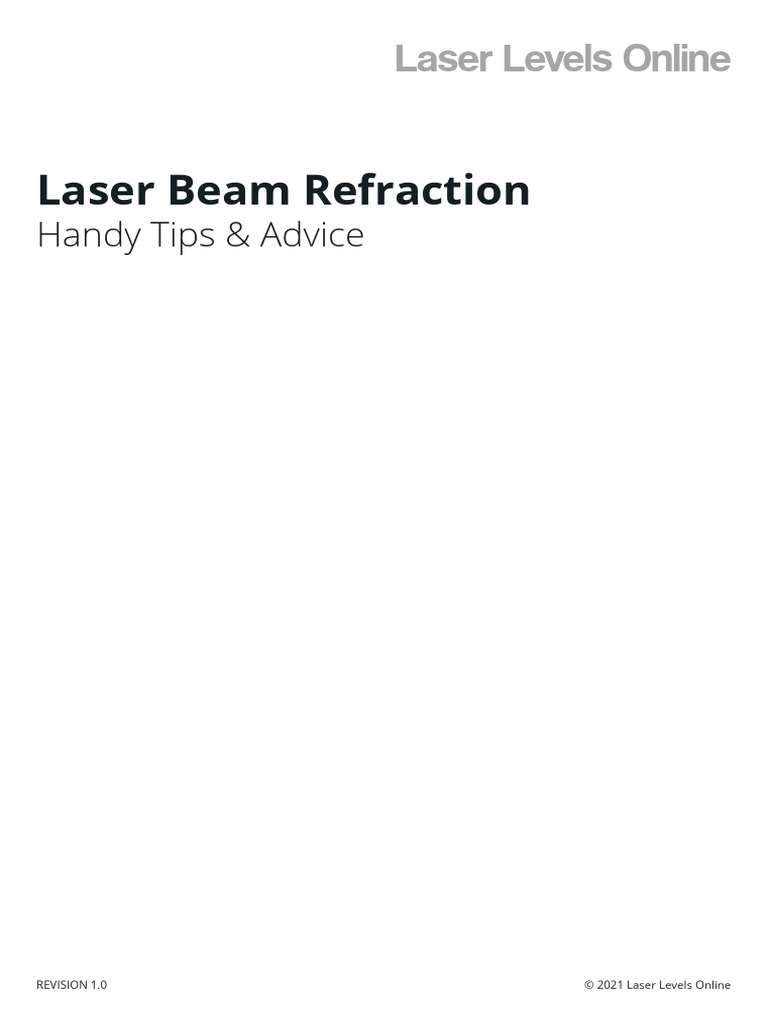 Laser Beam Refraction Problems | PDF | Refraction | Battery Charger