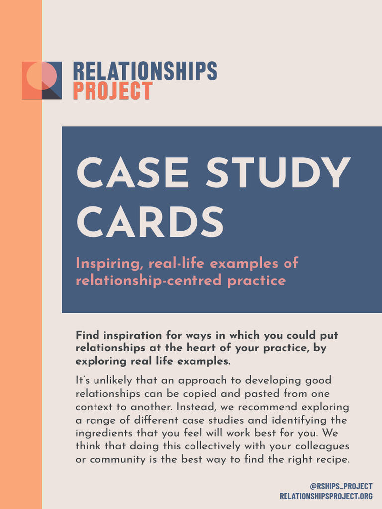 Case Study Cards Template Colour 1 | PDF | Violence | Mental Health