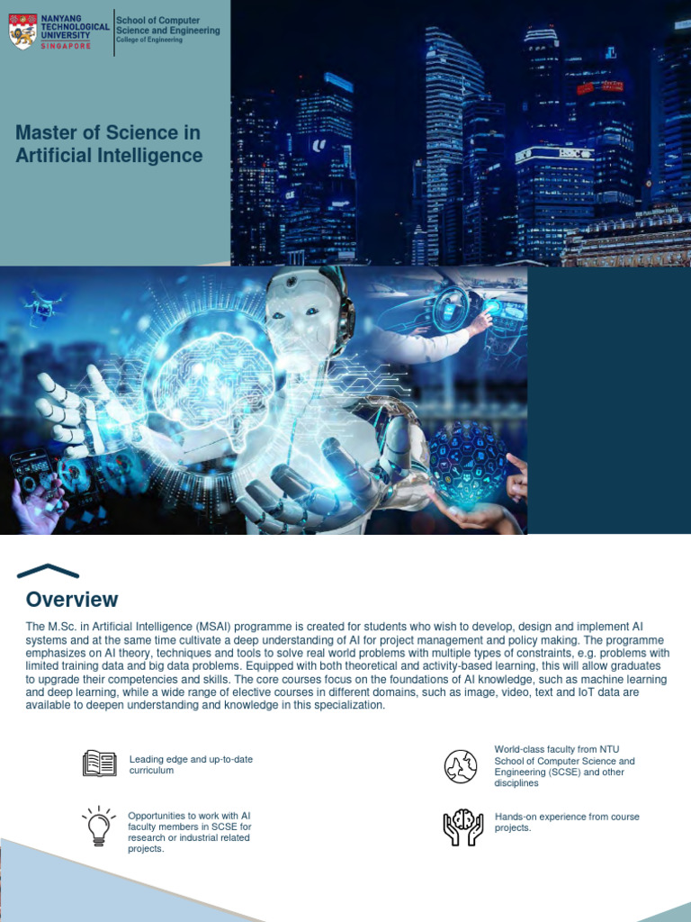MSAIBrochure 2022 | PDF | Artificial Intelligence | Intelligence (AI) & Semantics