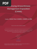Part CAMO Continuing Airworthiness Management Exposition User Guide ...