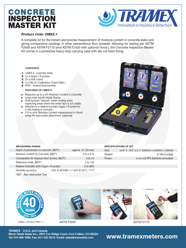 Concrete Inspection Master Kit | PDF | Nondestructive Testing | Concrete