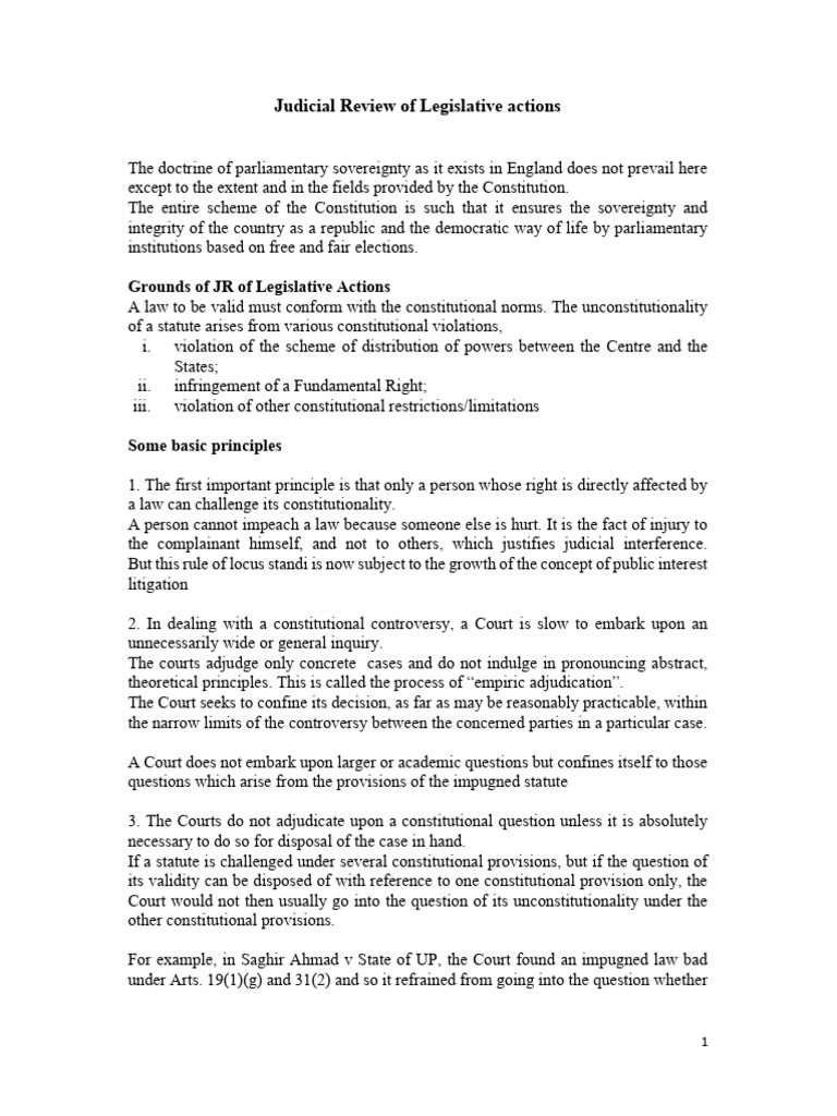 Judicial Review | PDF | Loans | Precedent