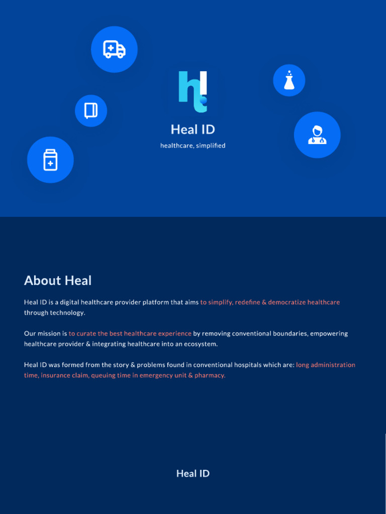 Heal ID: Simplifying Healthcare Access | PDF | Health Care | Medicine