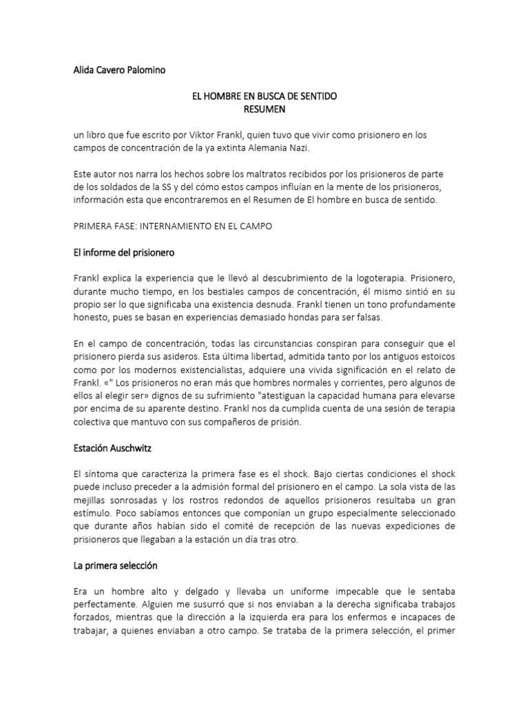 Libro - El Hombre en Busca de Sentido | PDF | Sufrimiento | Significado ... Libro - El Hombre en Busca de Sentido | PDF | Sufrimiento | Significado ...