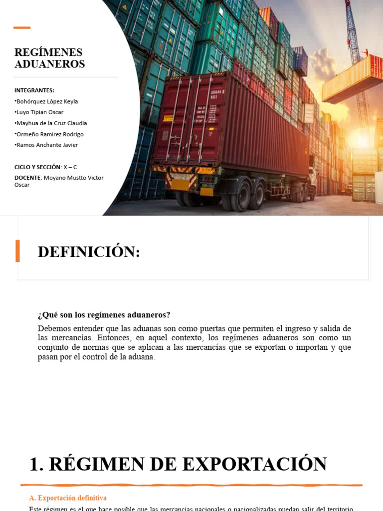 REGÍMENES ADUANEROS | PDF | aduana | Arancel