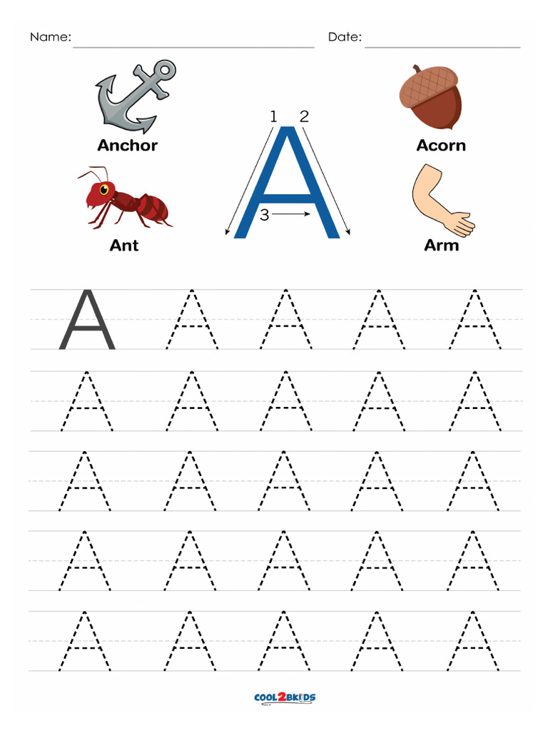 Alphabet-A-Tracing-Sheet | PDF