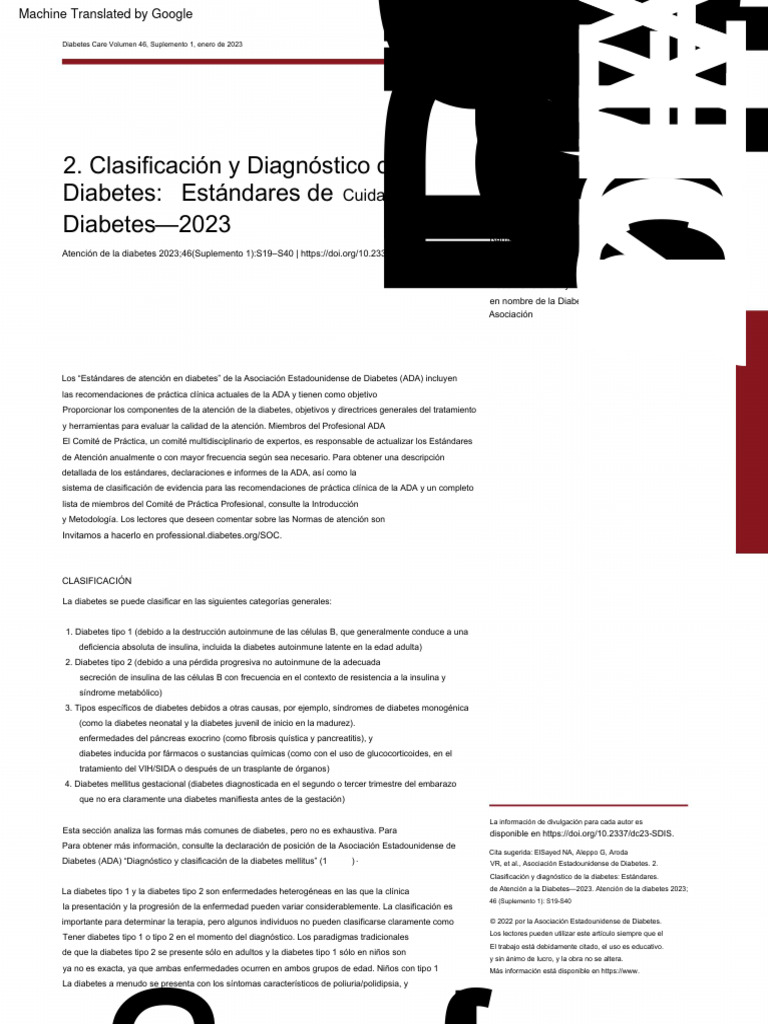 Classification and Diagnosis of Diabetes | PDF | Diabetes | Prediabetes
