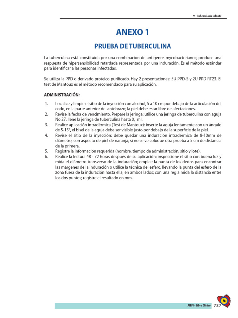 Prueba de Tuberculina | PDF