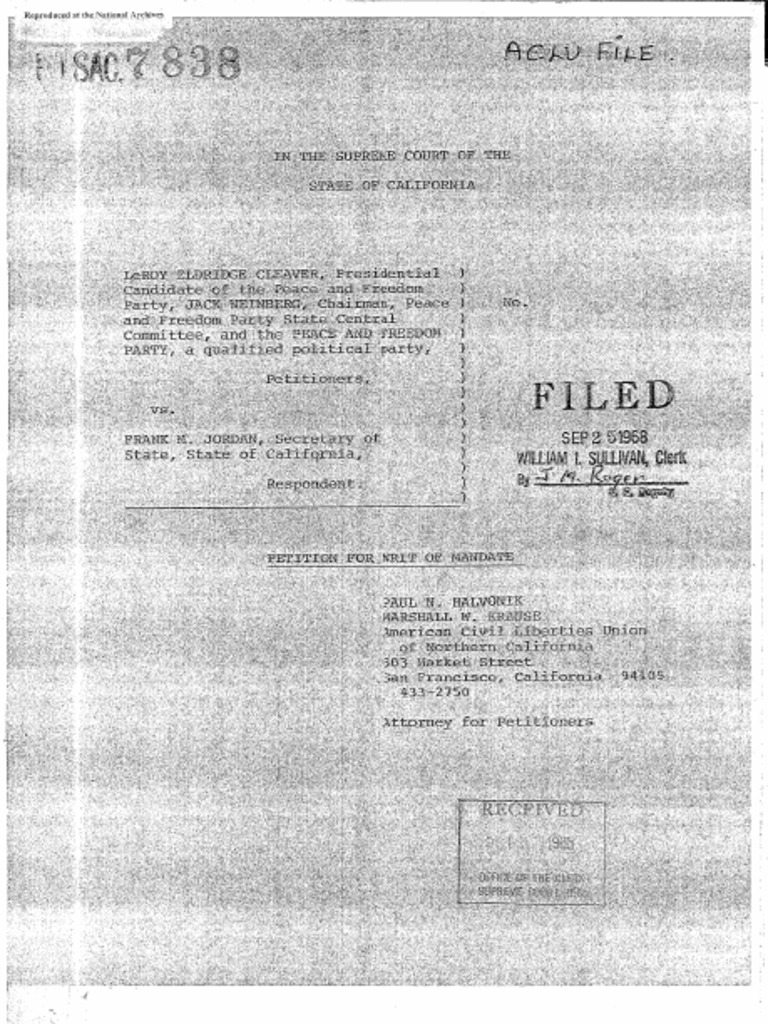 Cleaver V Jordan File | PDF