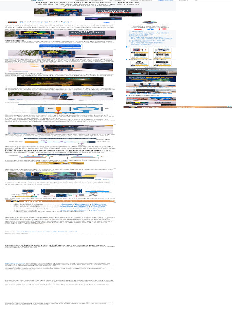 DIY Air Quality Monitor - PM2.5, CO2, VOC, Ozone | PDF | Printed ...