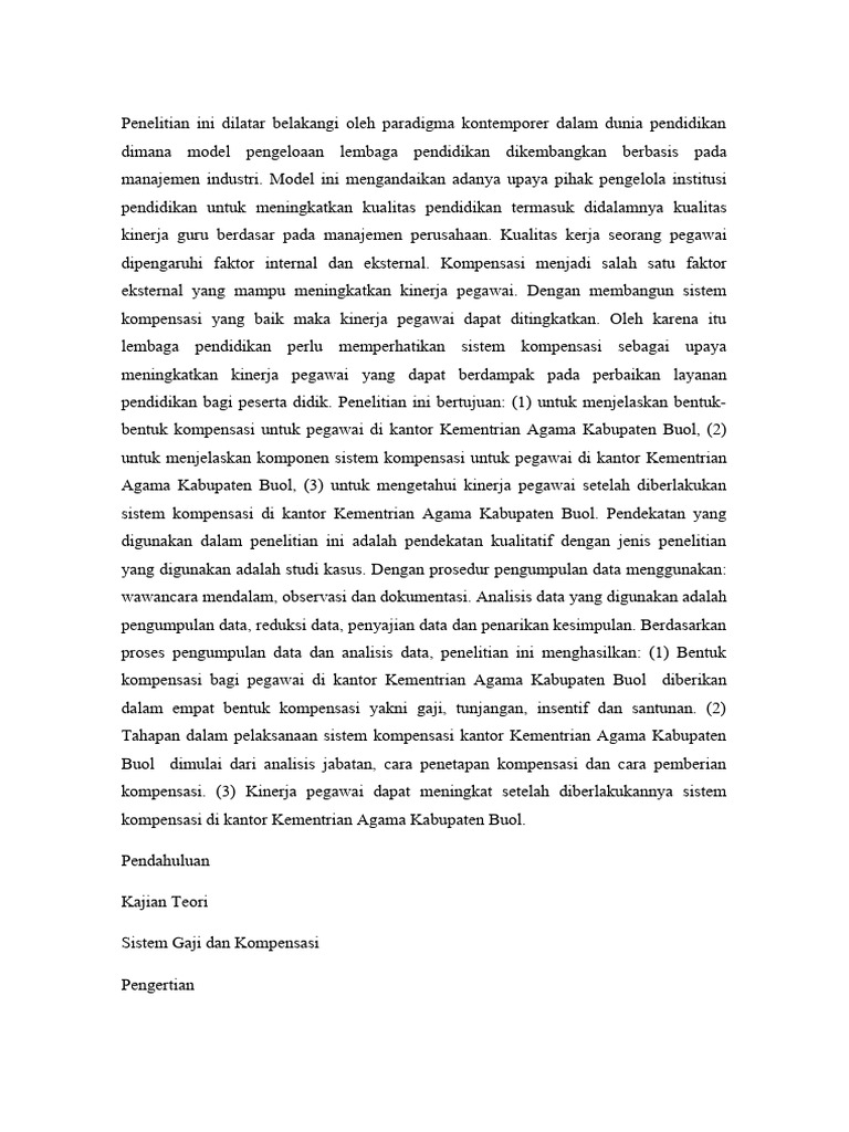 Penelitian Ini Dilatar Belakangi Oleh Paradigma Kontemporer Dalam Dunia ...