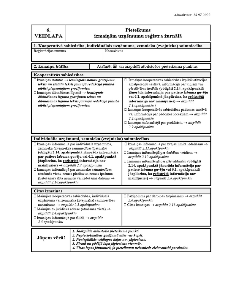 6 Veidlapa Urz | PDF