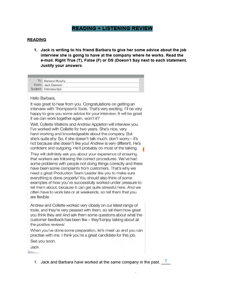 Job Interview Prep for Learners | PDF