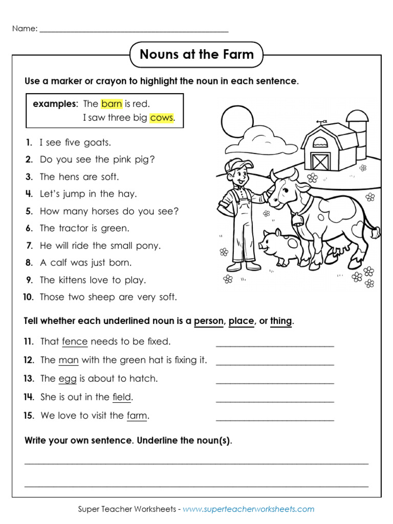 Farm Nouns FARMN | PDF