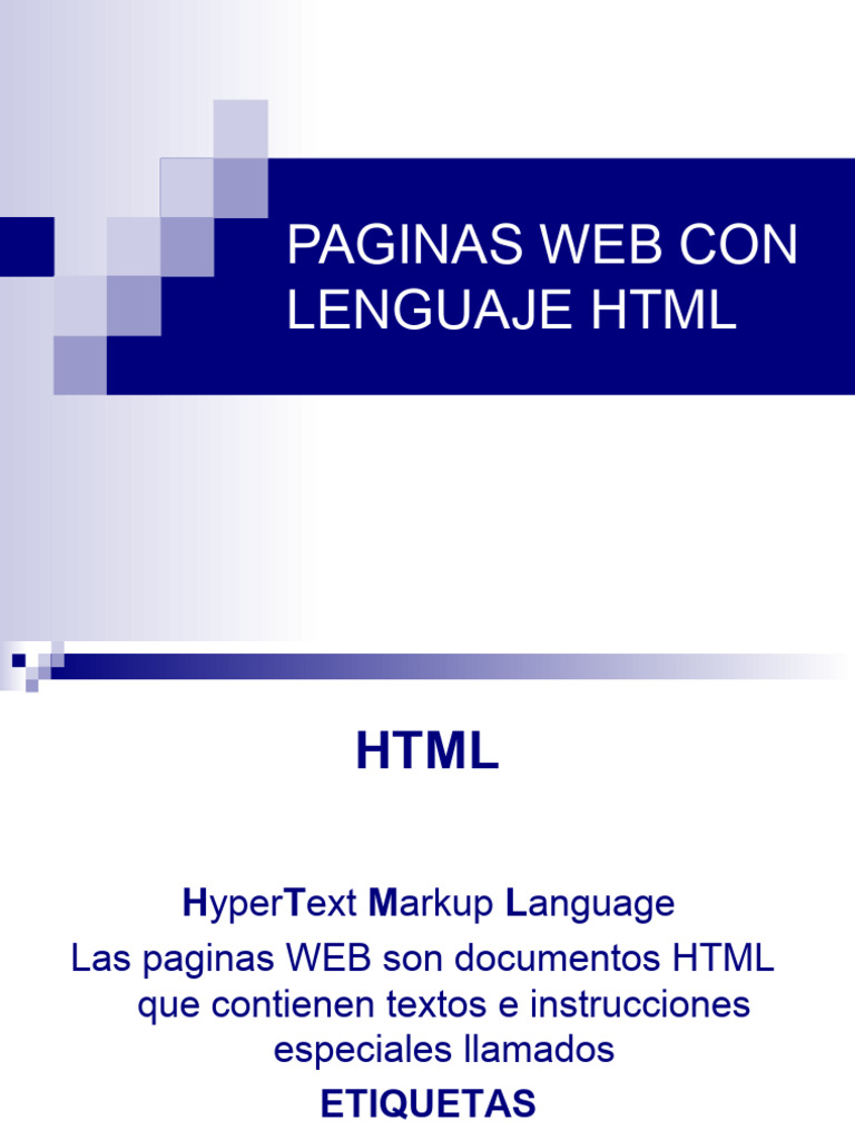 Paginas Web Con HTML | PDF | HTML | Red mundial