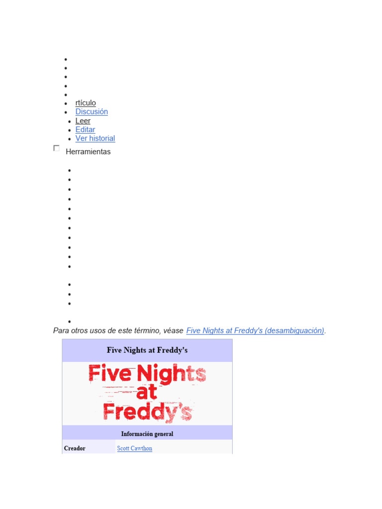 Fnaf | PDF