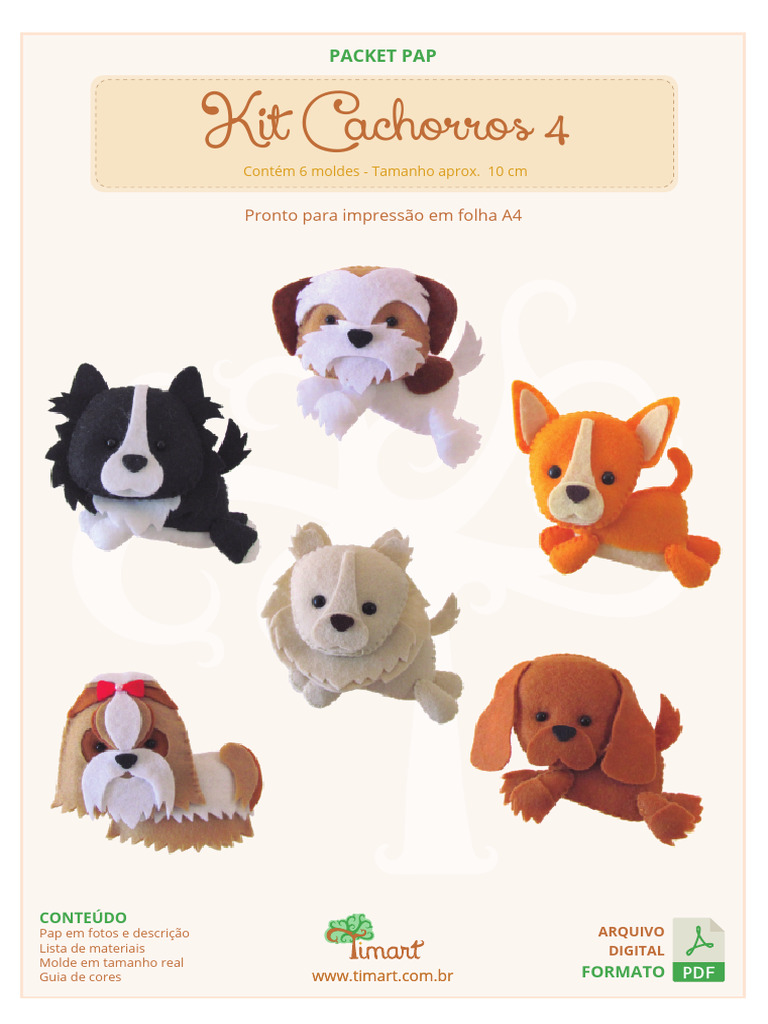 ACTUALIZADO Cachorros 4 - Timart | Download grátis PDF | Roupas