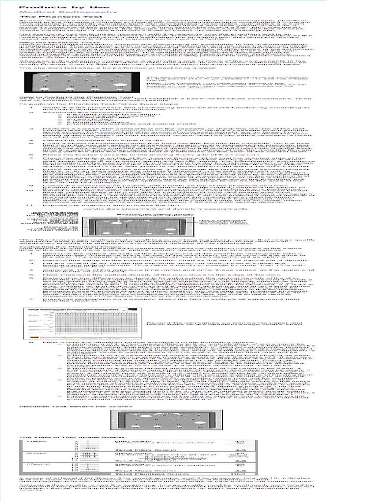Mammography Phantom Test | PDF