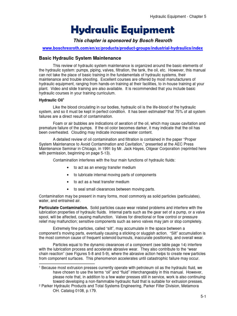Hydraulic System Maintenance Essentials | PDF | Valve | Pump