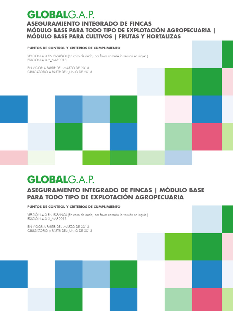 Global Gap | PDF | Ropa | Saneamiento