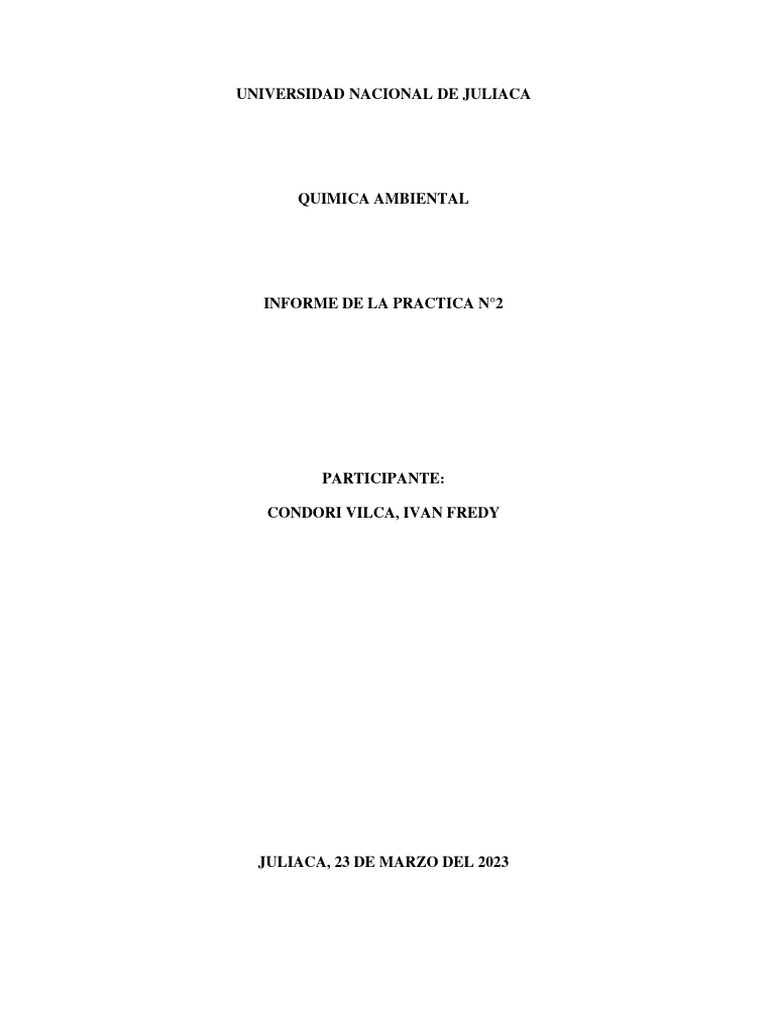 Condori Vilca Ivan | PDF | Partículas | Contaminación