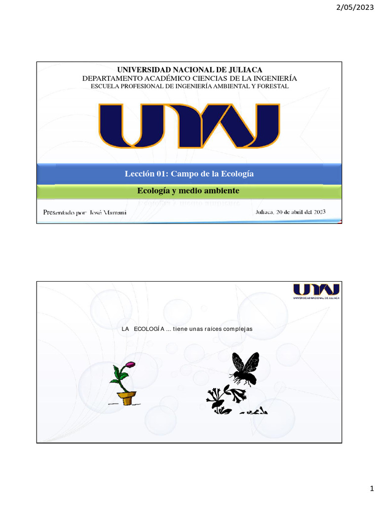 Introducción a la Ecología y su Importancia | PDF | Ecología | Clima ...