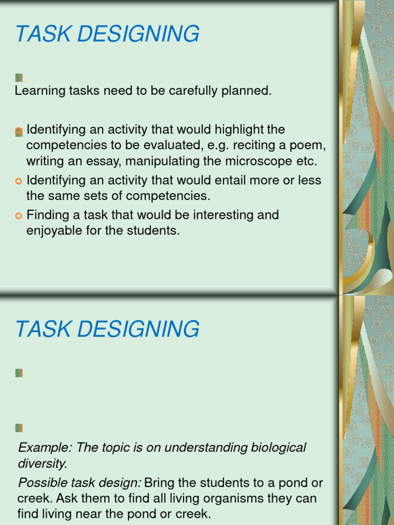 3 Task Designing | Download Free PDF | Human Communication ...