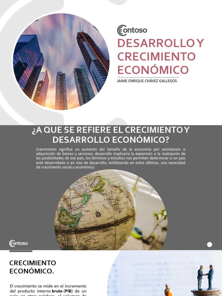 Desarrollo y Crecimiento Económico | PDF | Crecimiento económico | Producto Interno Bruto