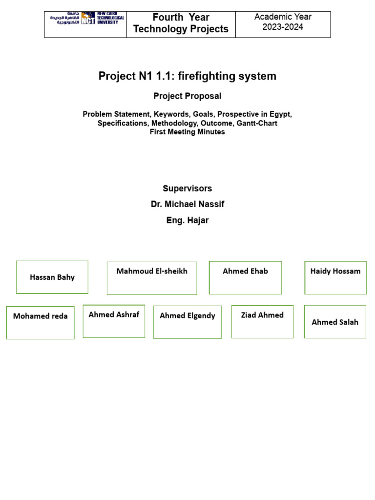 Firefighting System Proposal | PDF | Fire Safety | Firefighting