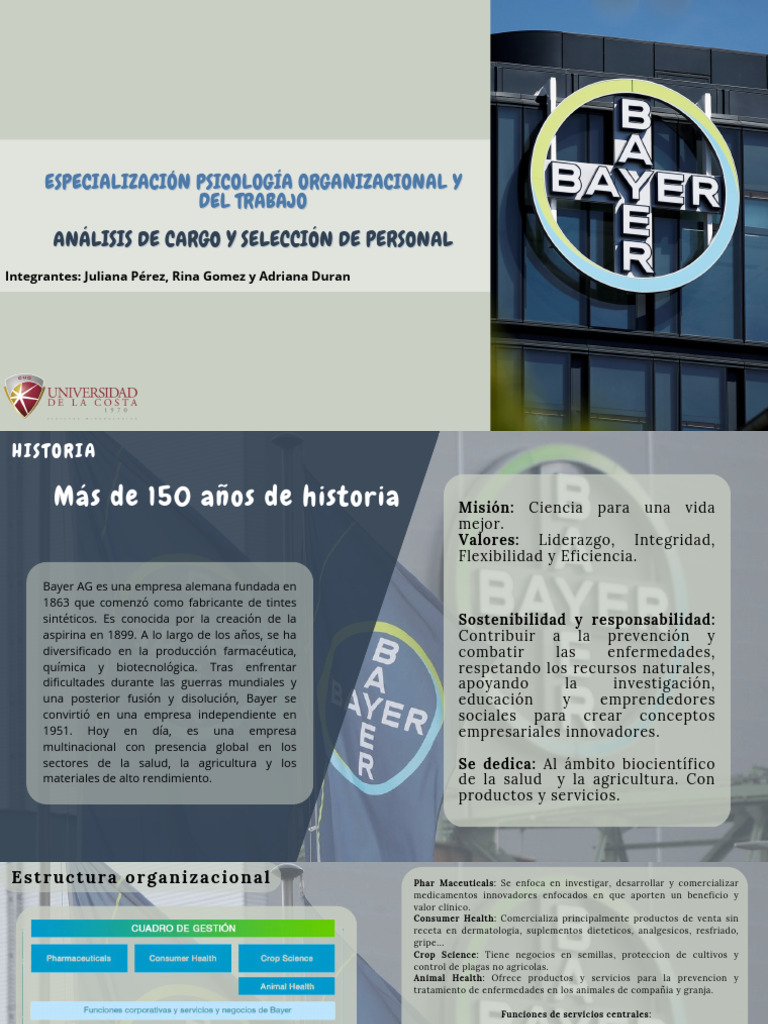 Historia y Estructura de Bayer AG | PDF | Bayer | Business