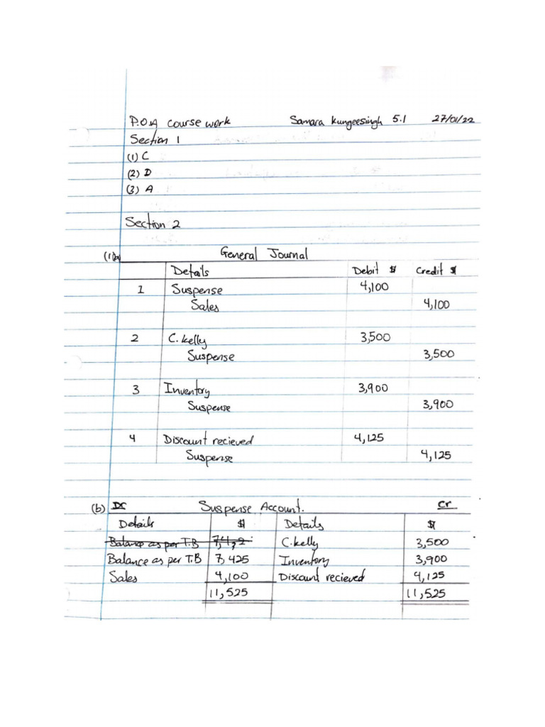 Poa Course Work | PDF