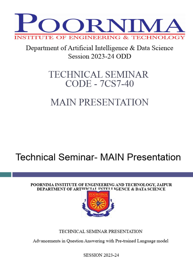 Technical Seminar MAin | PDF | Cognitive Science | Science