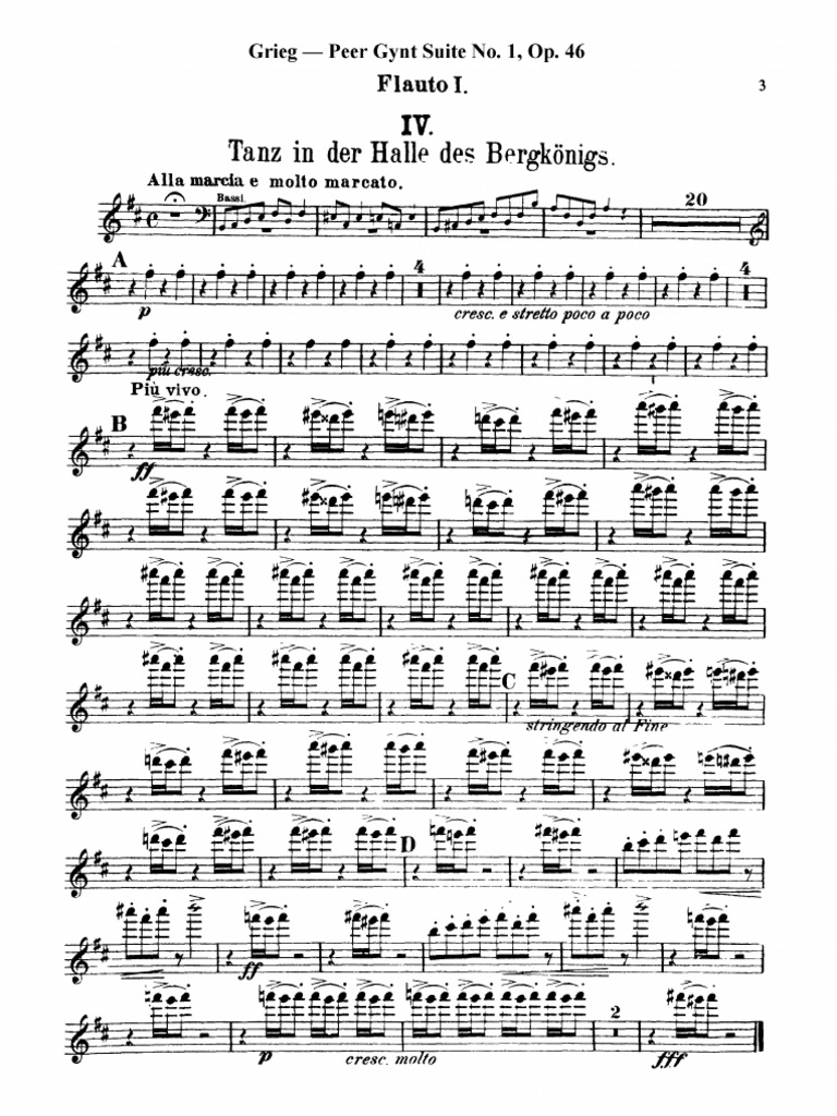 Grieg Flauta | PDF