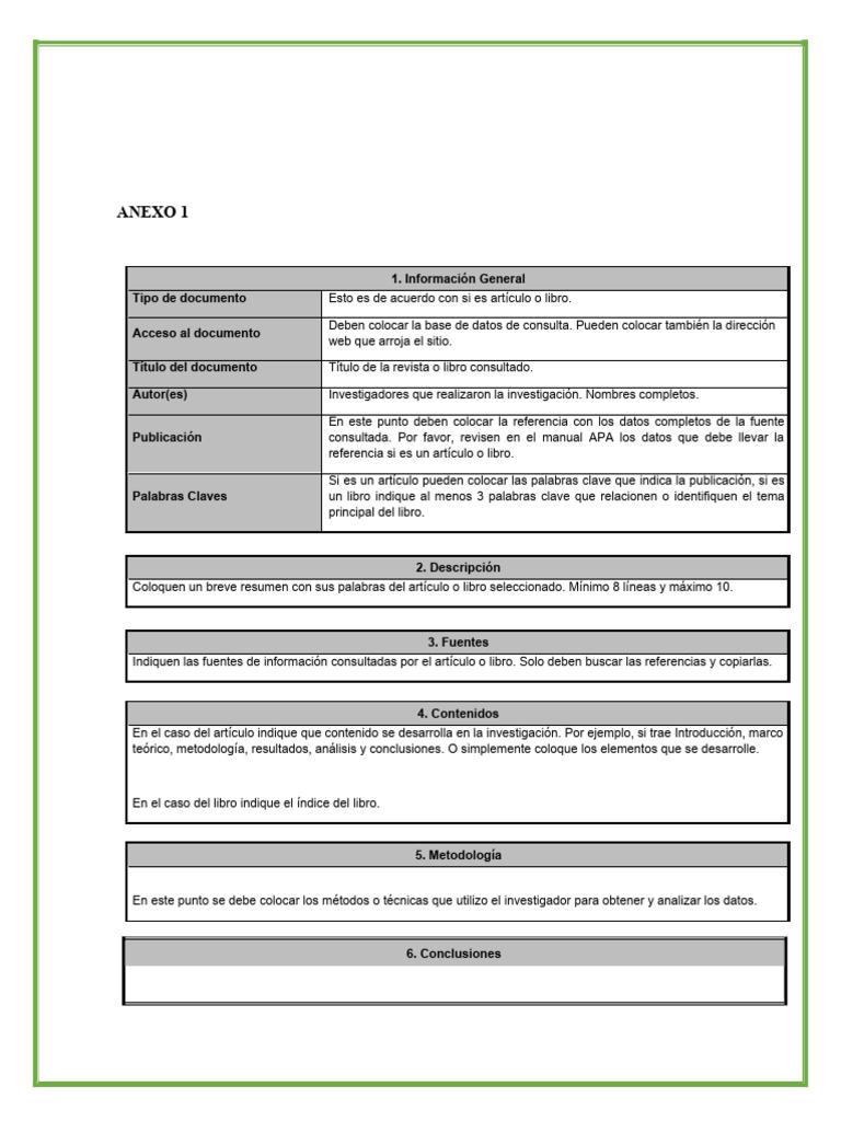 Formato Ficha RAE | PDF