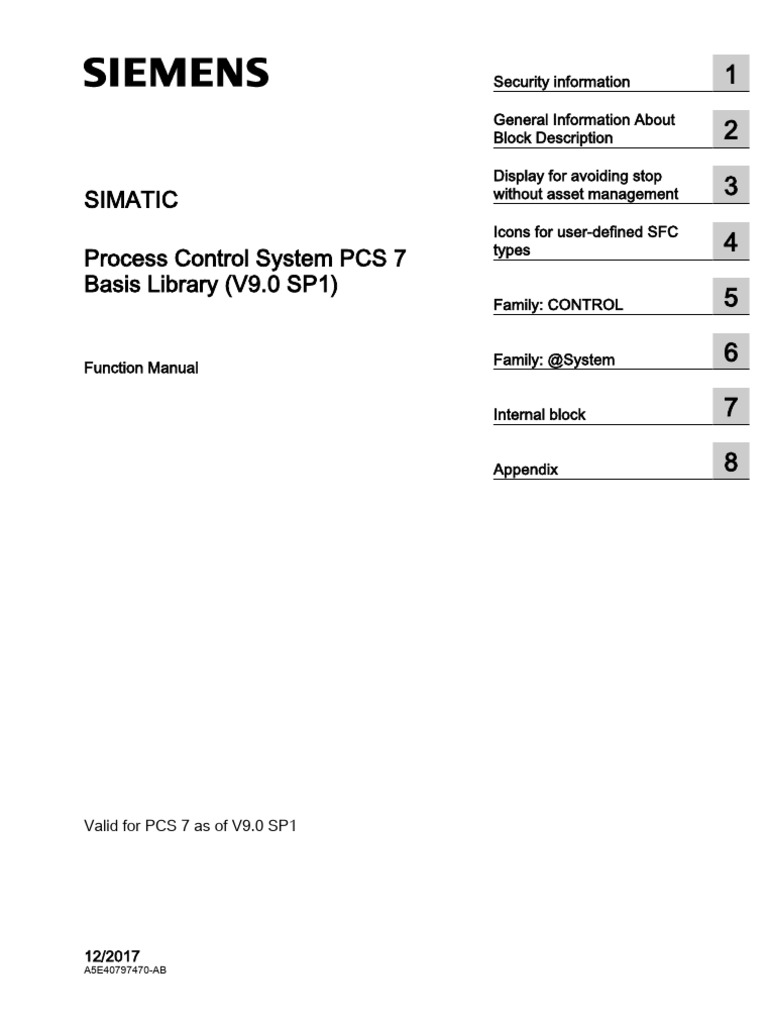 PCS 7 V9.0 SP1 Basic Library - 12 - 2017 | PDF | Safety | Trademark