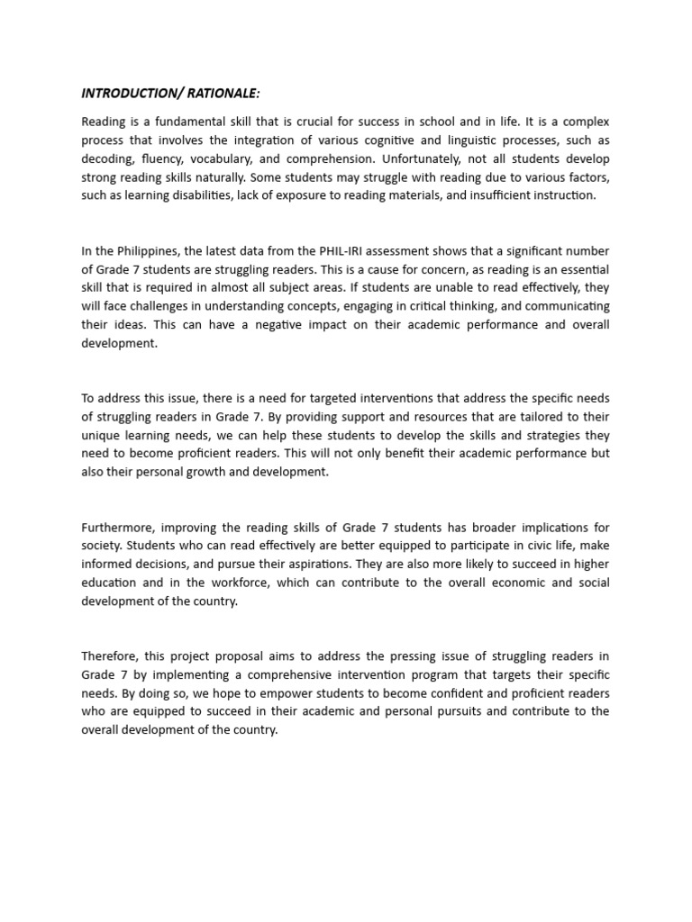 Project Juan | PDF | Reading Comprehension | Cognitive Psychology