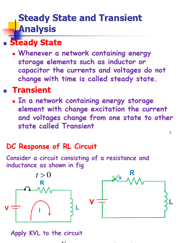Transient | PDF | Electrical Network | Network Analysis (Electrical Circuits)