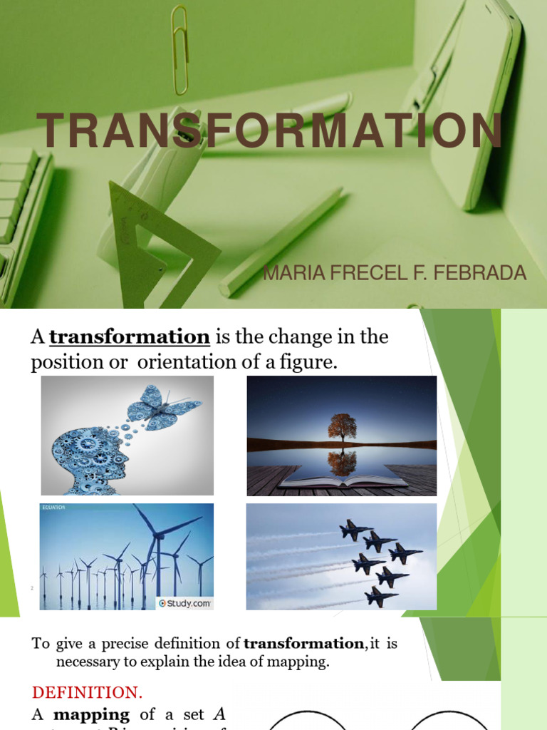 Transformation Reflection FEBRADA MARIA FRECEL | PDF | Cartesian ...