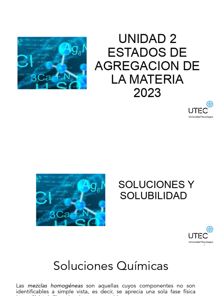 Soluciones Químicas y Solubilidad | PDF | Concentración | Solubilidad