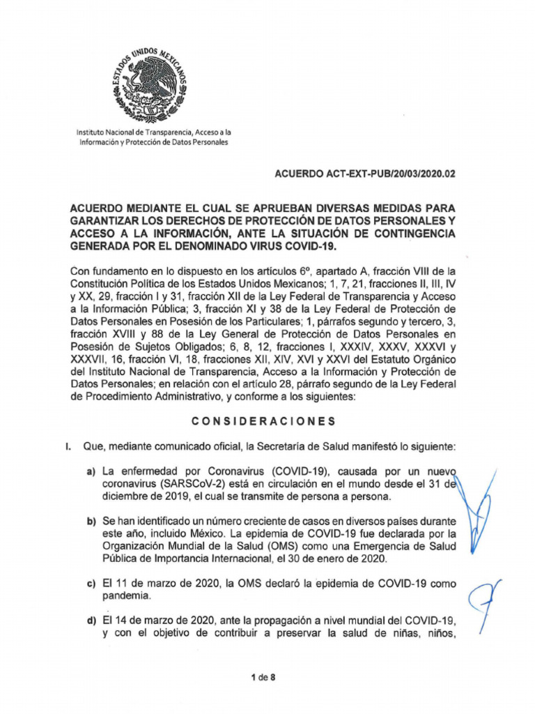 Act Ext Pub 20 03 2020.02 | PDF | Organización Mundial de la Salud