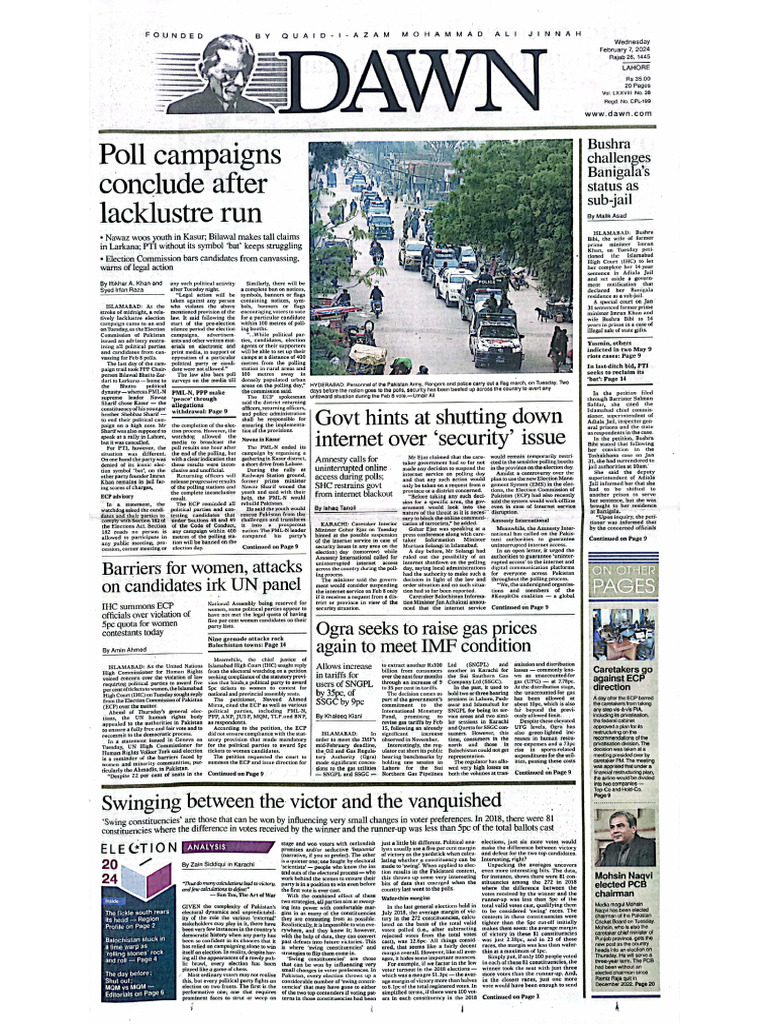 DAWN Newspaper 07 FEB 2024 | PDF