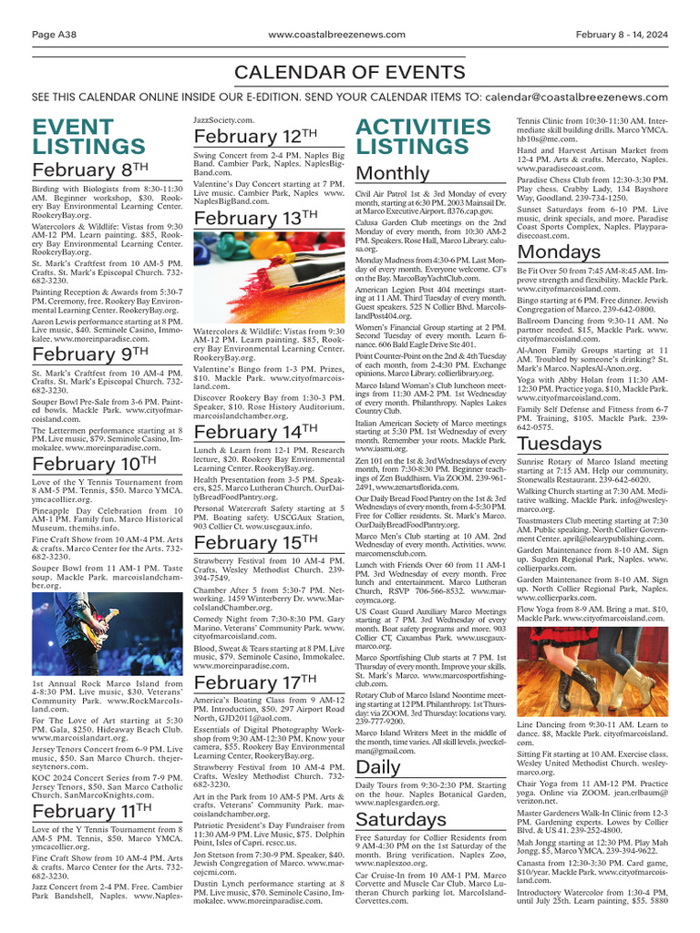 Calendar 02-08-24 Page 2 of 2 | PDF
