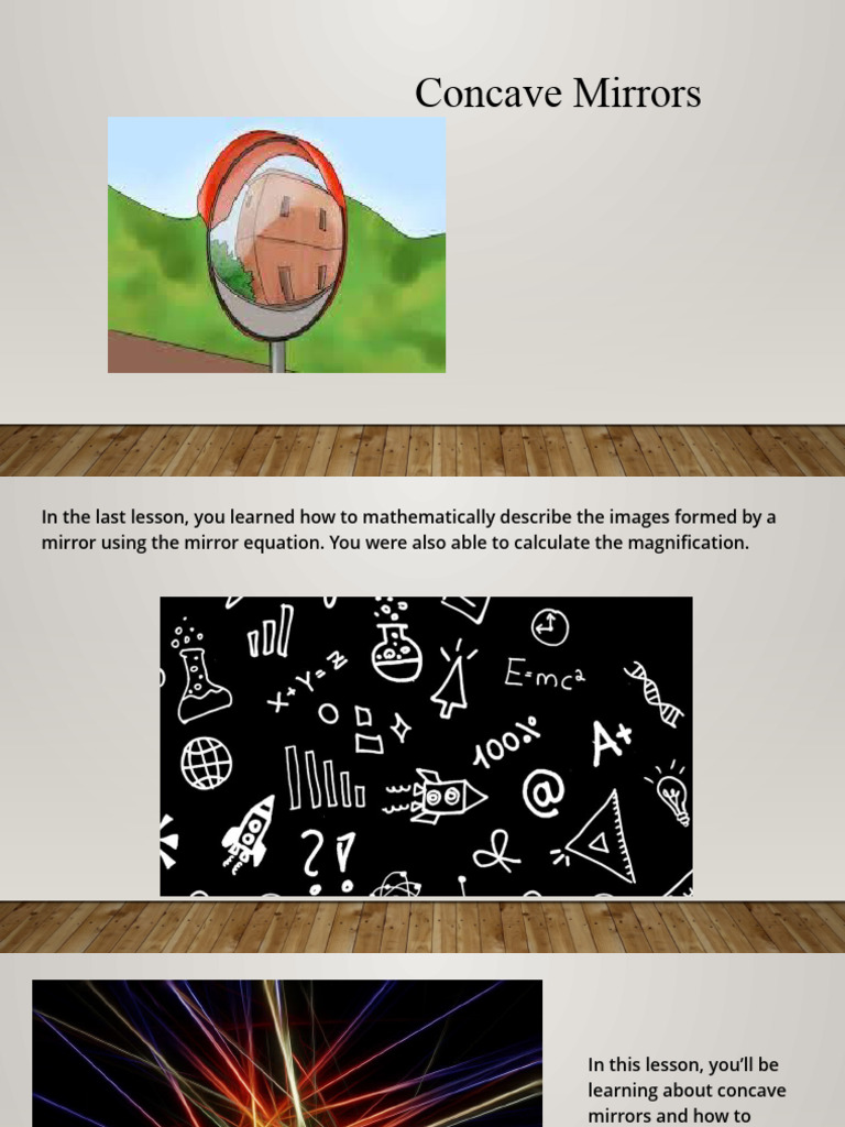Concave Mirrors | PDF | Mirror | Components